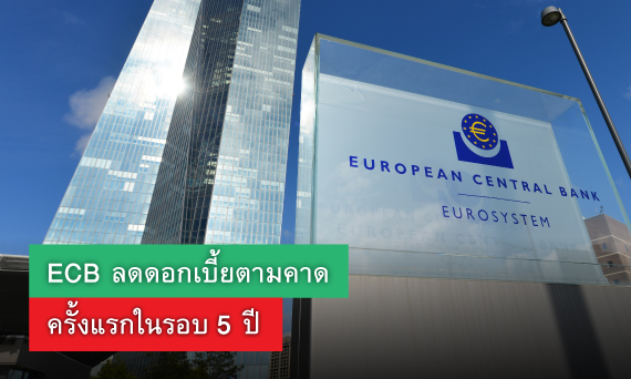 ECB ปรับลดดอกเบี้ยตามคาด ครั้งแรกในรอบ 5 ปี - หลักทรัพย์จัดการกองทุน ...
