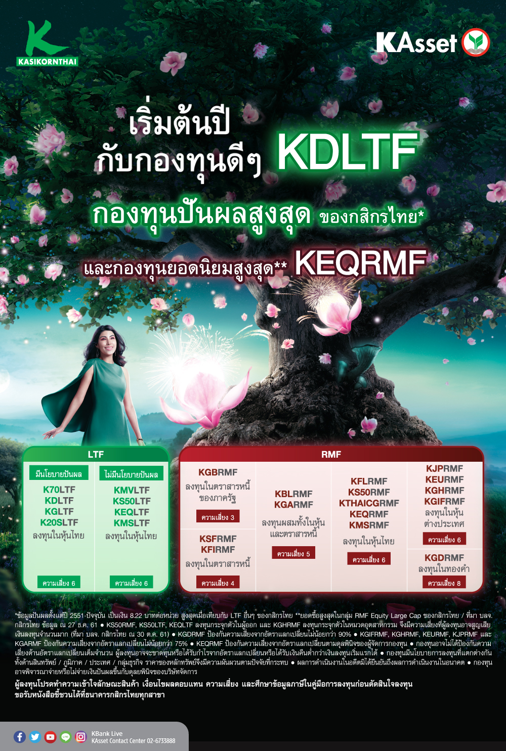 Onepage_KDLTF-KEQRMF - หลักทรัพย์จัดการกองทุนกสิกรไทย
