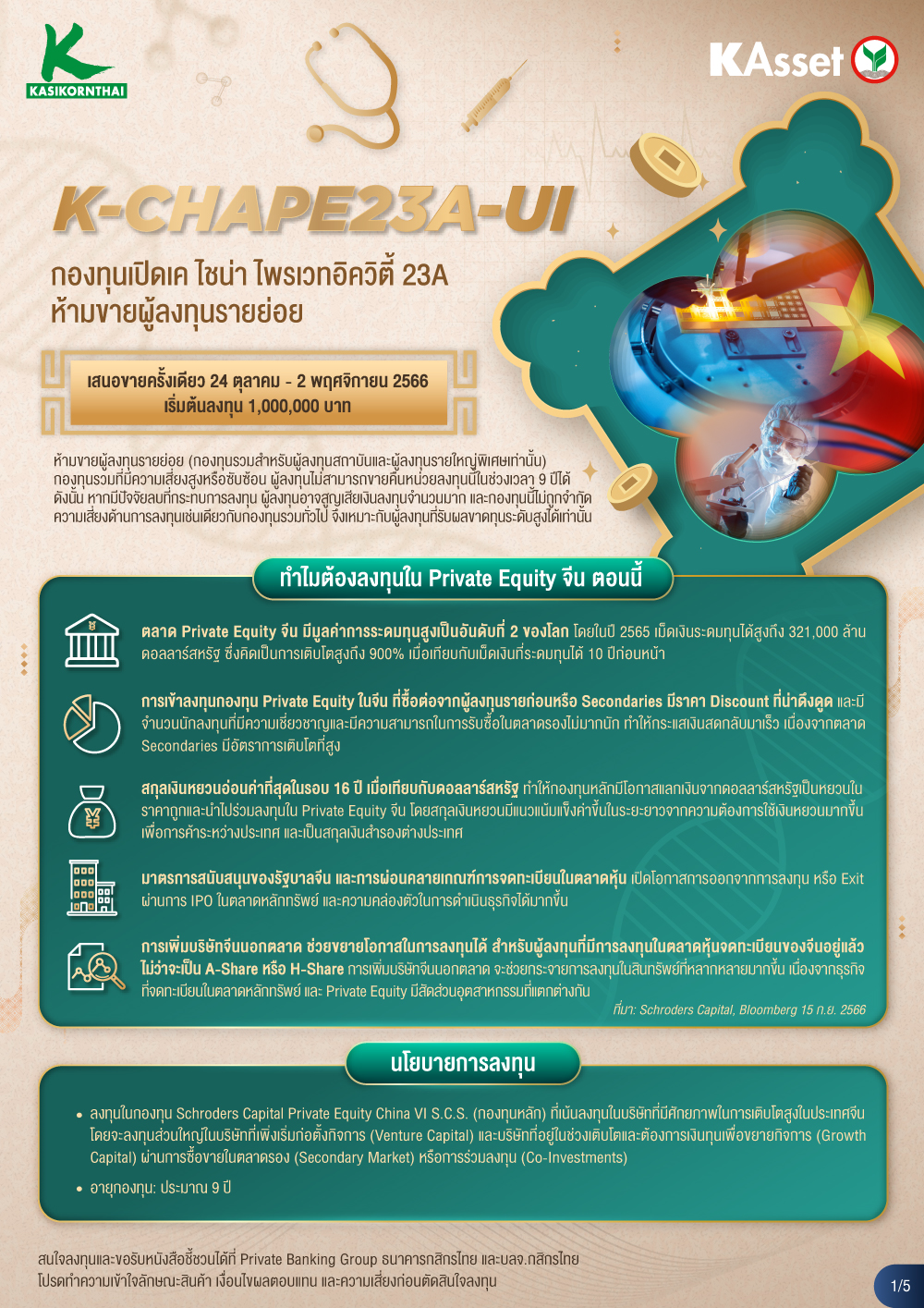 FHS K-CHAPE23A-UI - หลักทรัพย์จัดการกองทุนกสิกรไทย
